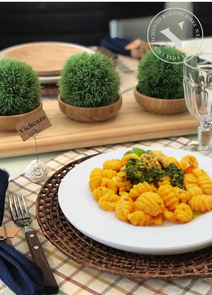 Ñoquis sin tacc, pasta fresca libre de gluten. Gluten Free